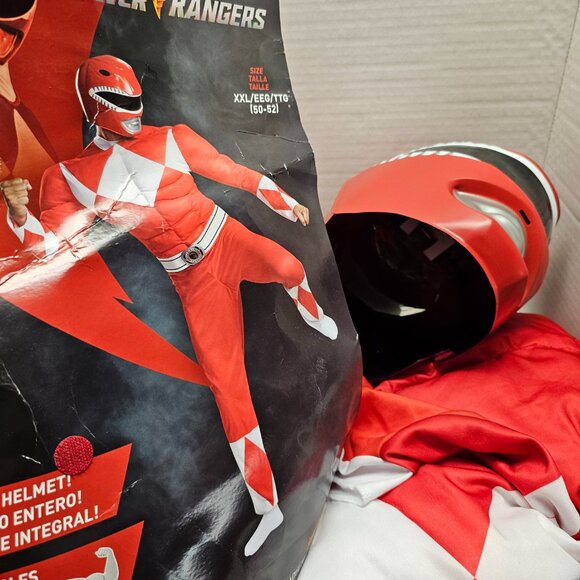 Disguise | Other | Red Adult Power Rangers Costume Full Helmet Muscle ...
